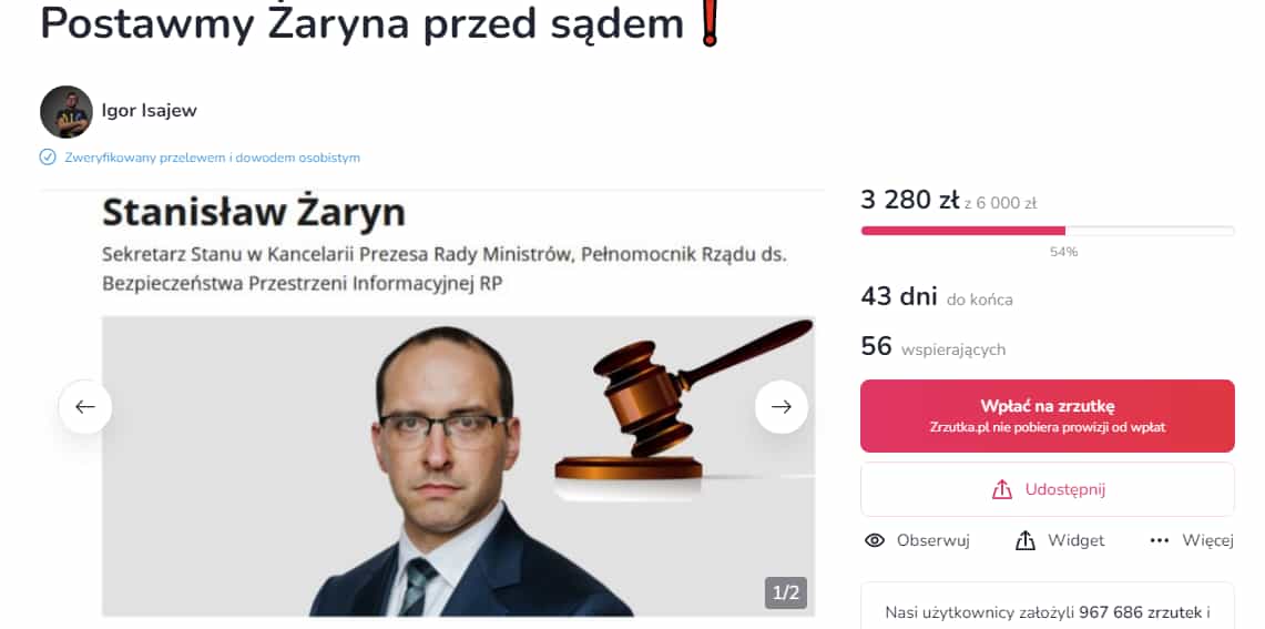 Minister Żaryn ma sprawę karną. Igor Isajew oskarża go o pomówienie ...