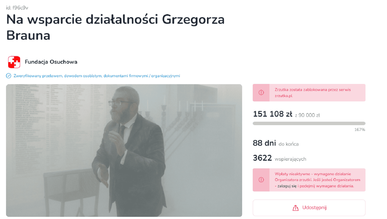 Tak poseł Braun zarobi na antysemickim ataku. Skandaliczna sytuacja - OKO.press